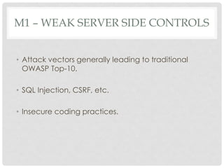Owasp Mobile Top 10 – 2014 | PDF