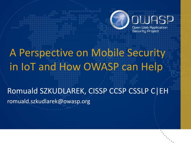 Mobile Security At Owasp Masvs And Mstg Pptx