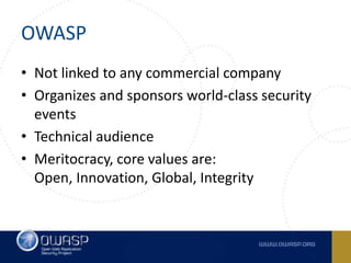 Mobile Security at OWASP - MASVS and MSTG | PPTX