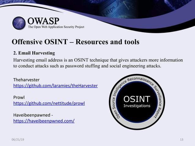 Owasp osint presentation - by adam nurudini | PPT | Internet | Computing