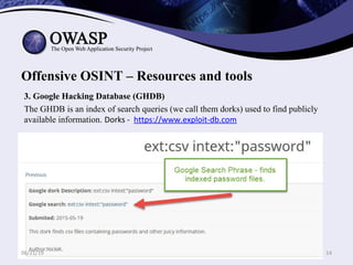 Owasp osint presentation - by adam nurudini | PPT