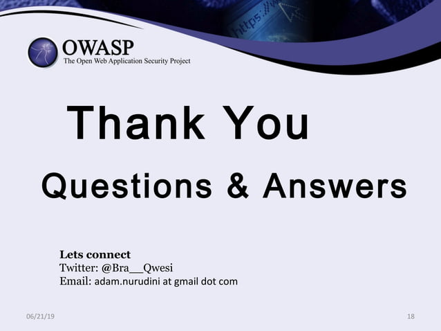 Owasp osint presentation - by adam nurudini | PPT | Internet | Computing