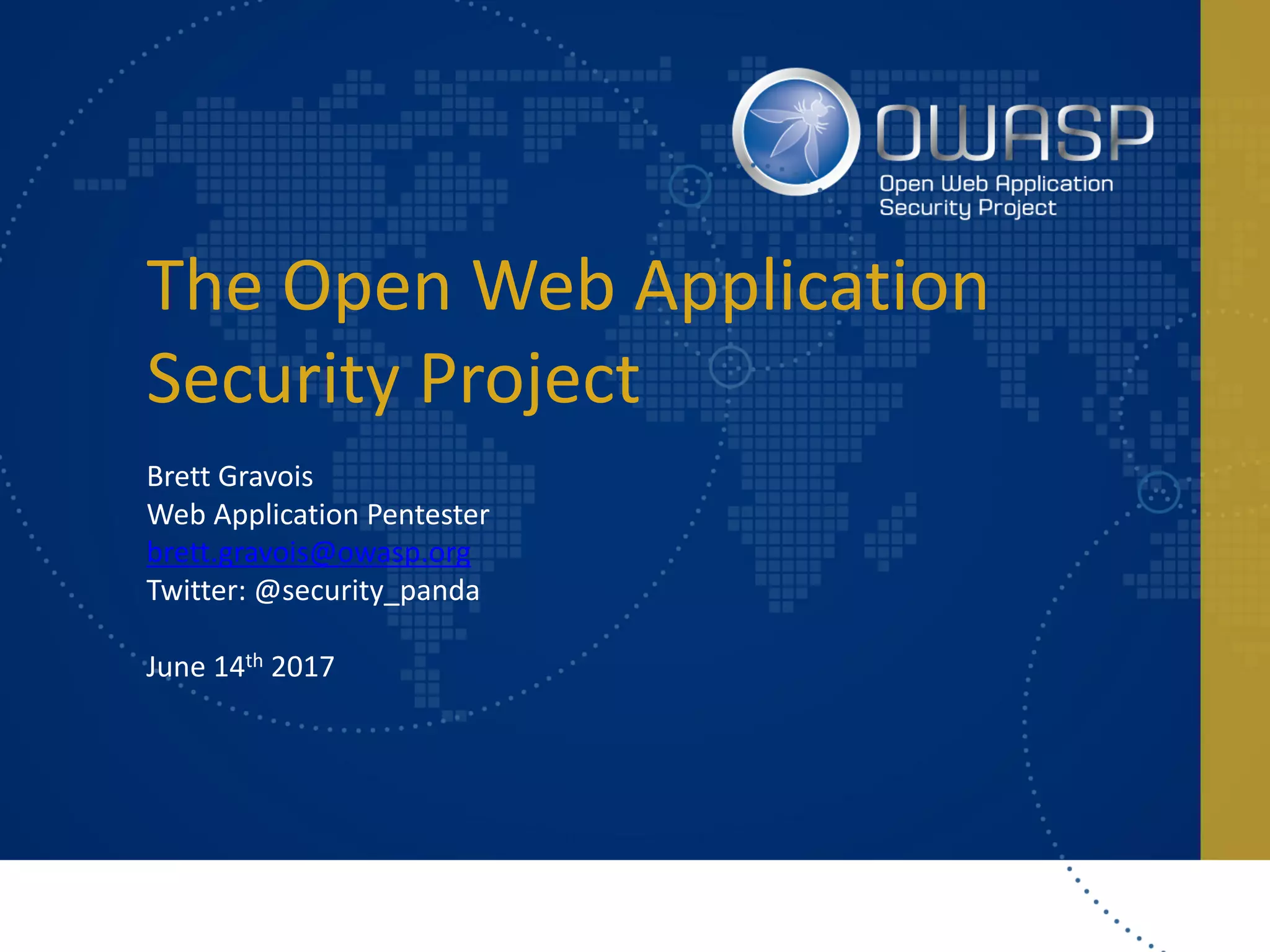 OWASP overview 2017 | PPT