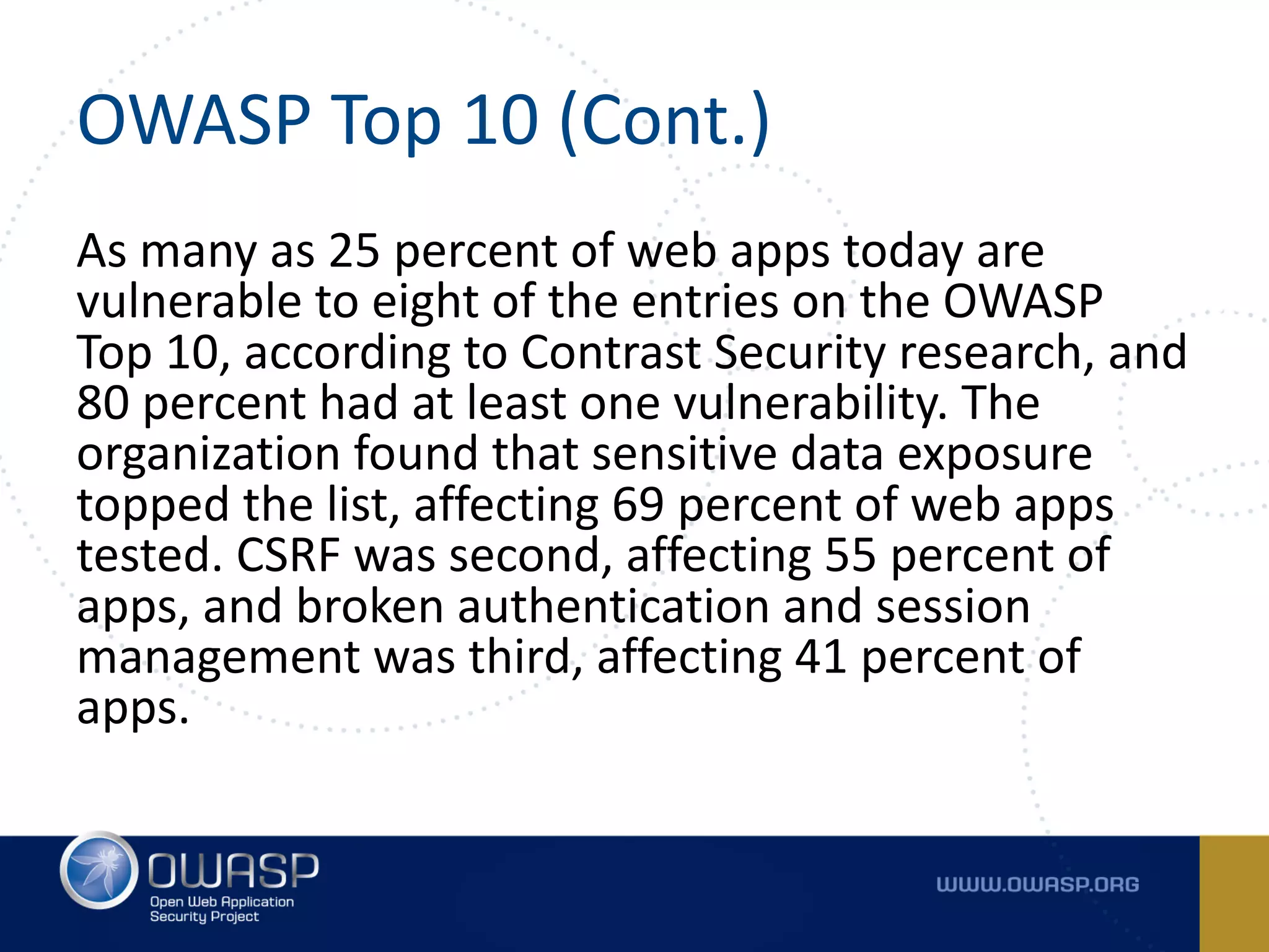 OWASP overview 2017 | PPT