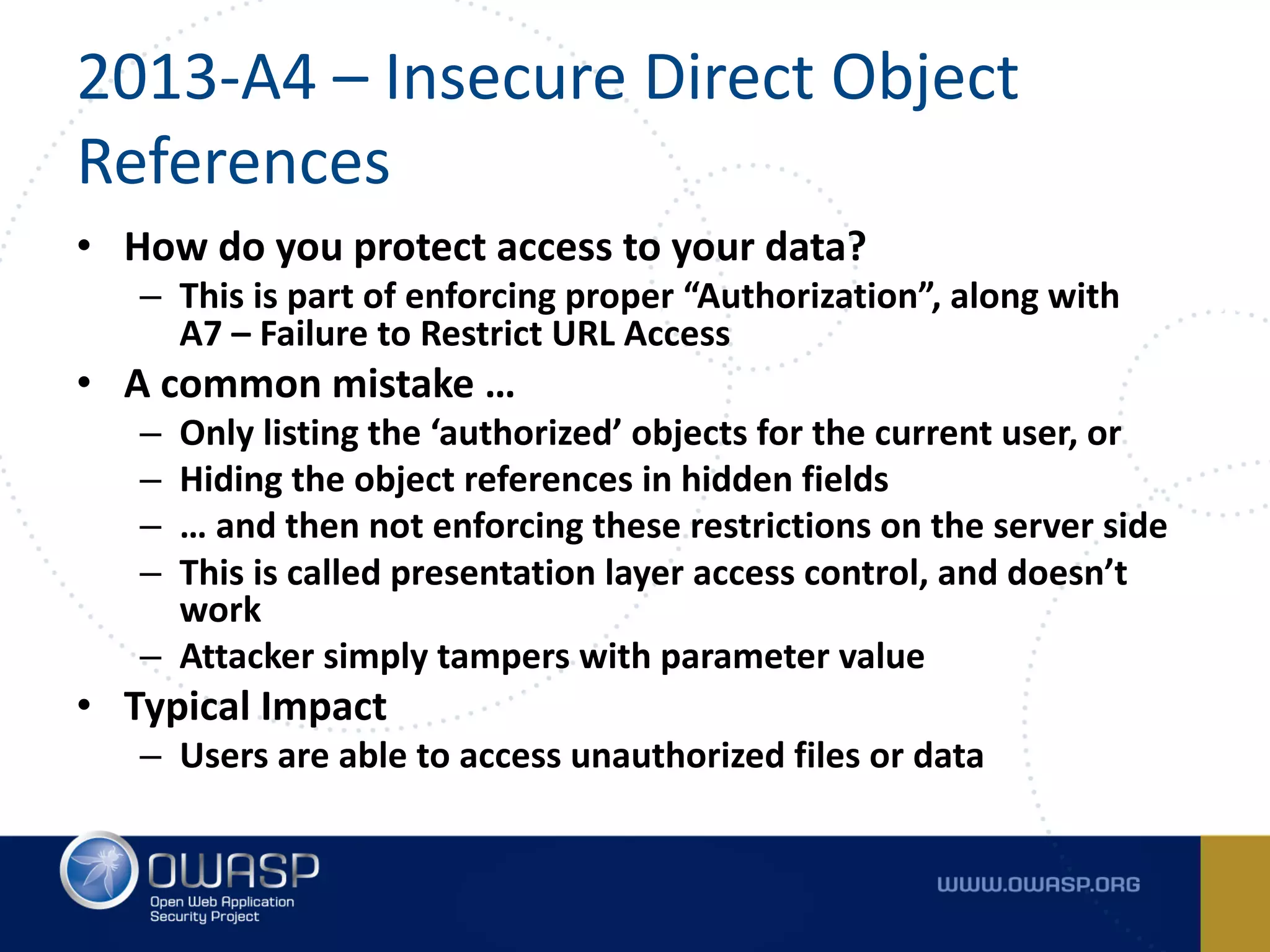 OWASP overview 2017 | PPT