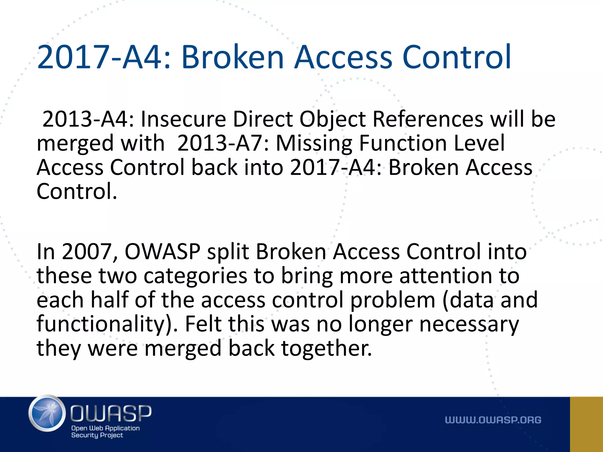 OWASP overview 2017 | PPT