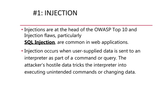 owasp features in secure coding techniques | PPT