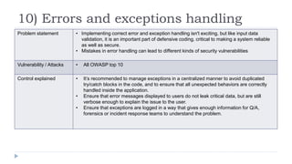 Owasp Proactive Controls for Web developer | PPT