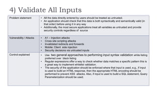 Owasp Proactive Controls for Web developer | PPT