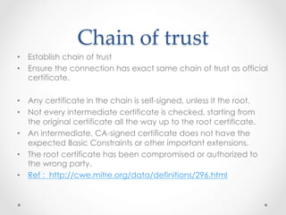 Owasp Mobile Risk Series : M3 : Insufficient Transport Layer Protection ...