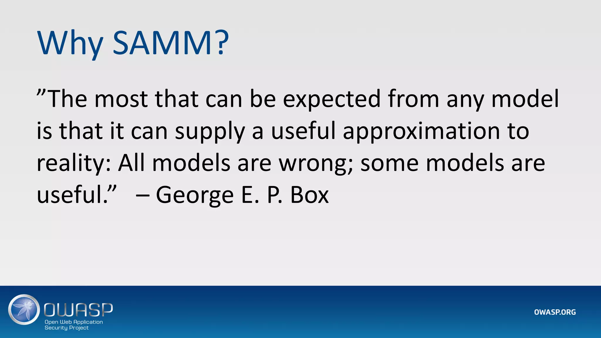 Owasp SAMM v1.5 | PDF