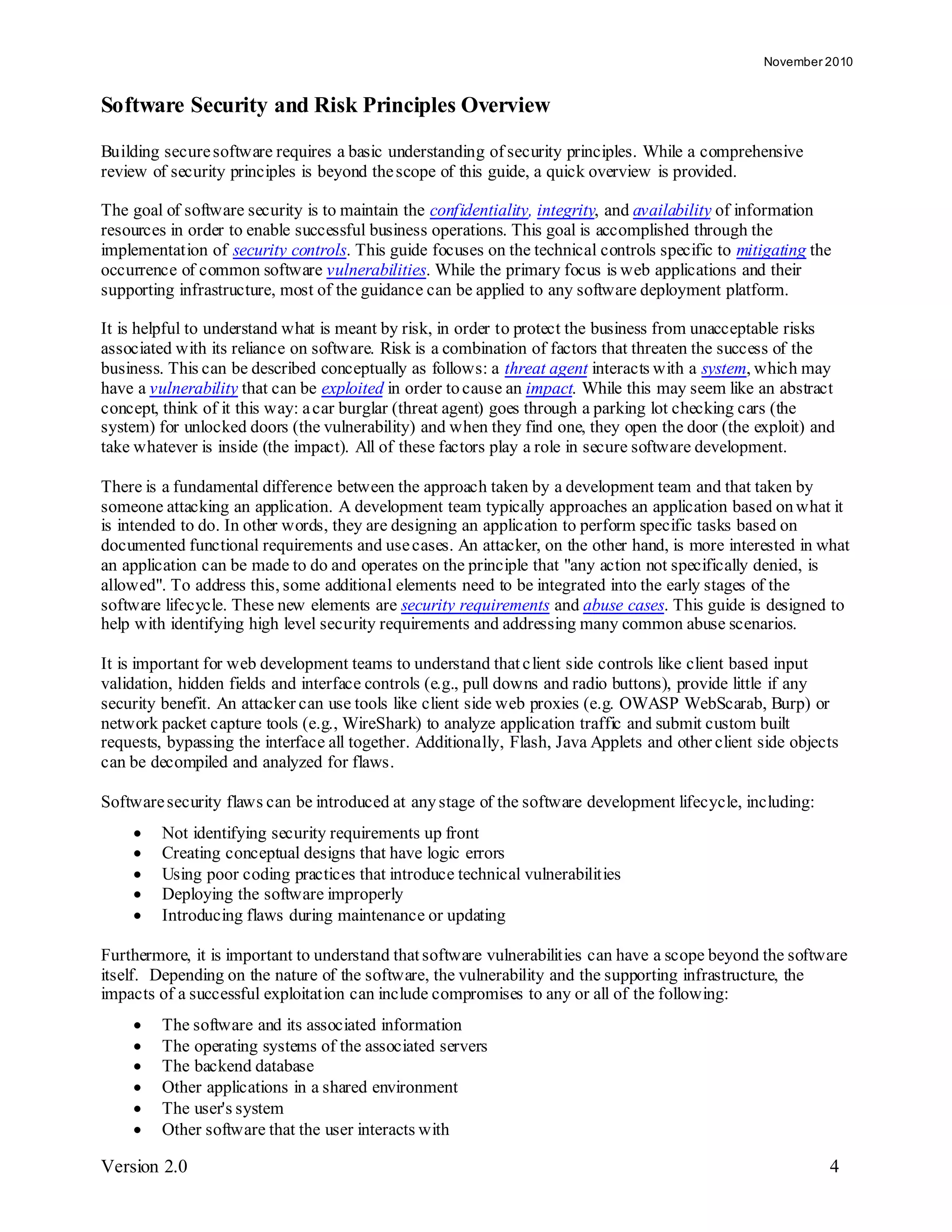 OWASP Secure Coding Quick Reference Guide | PDF