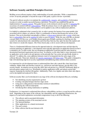 OWASP Secure Coding Quick Reference Guide | PDF