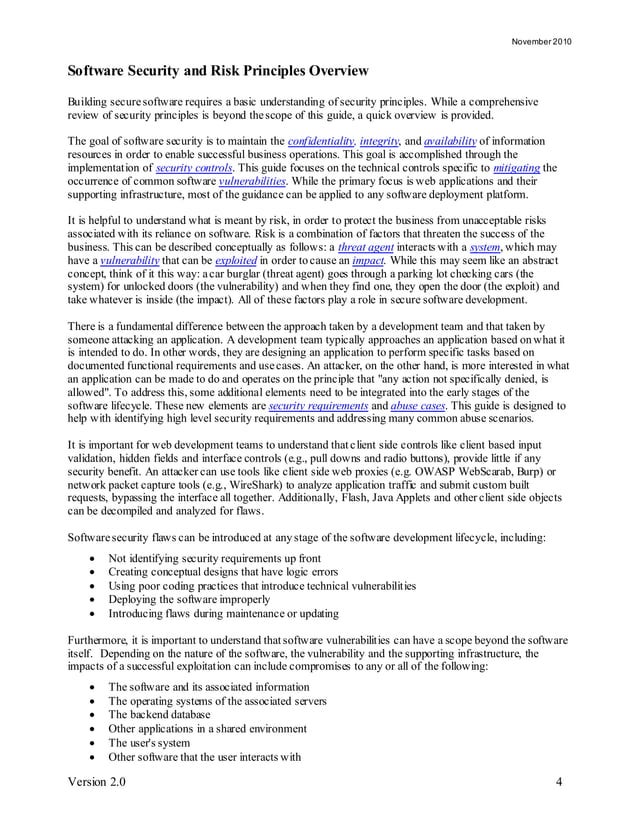 OWASP Secure Coding Quick Reference Guide | PDF