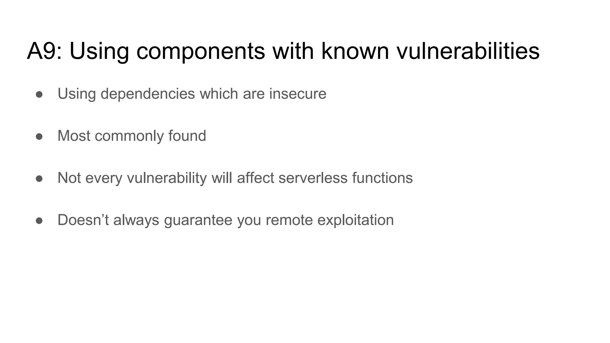OWASP Serverless Top 10 | PPTX