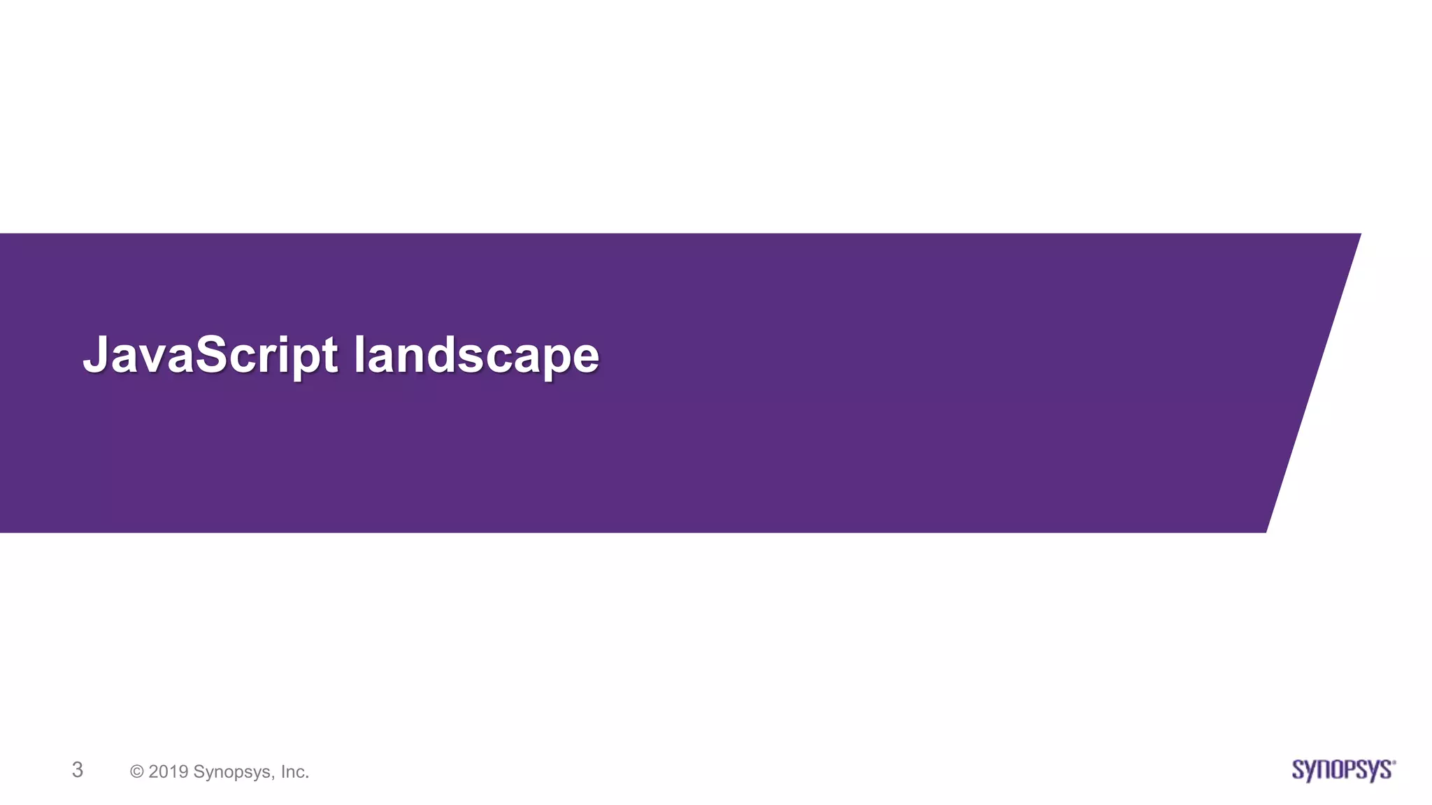 Webinar–Reviewing Modern JavaScript Applications | PPTX