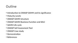 OWASP Software Assurance Maturity Model (SAMM).pptx