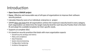 OWASP Software Assurance Maturity Model (SAMM).pptx