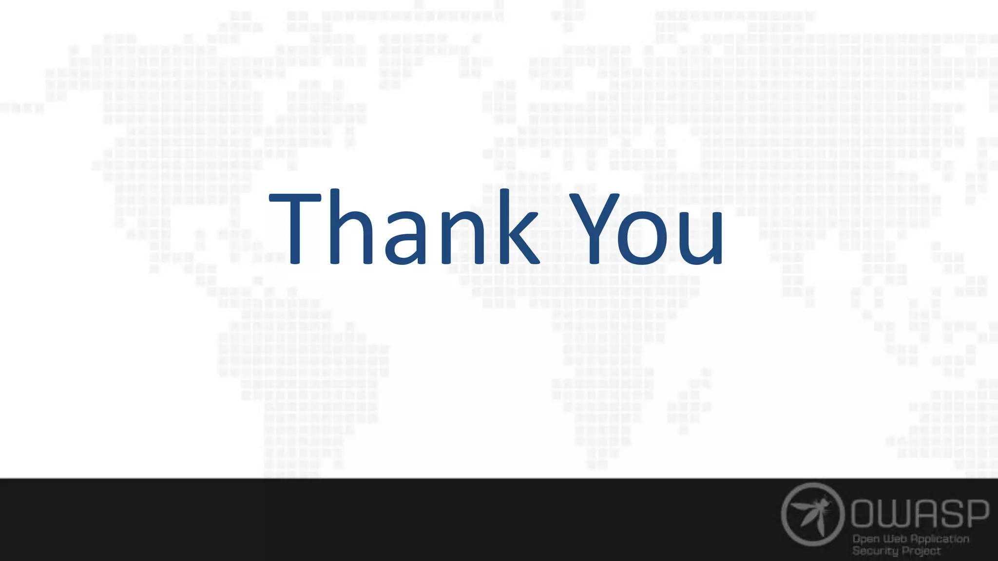 Dependency-Check Ecosystem - OWASP Summit 2017 | PPT