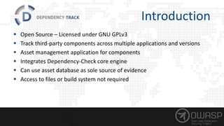 Dependency-Check Ecosystem - OWASP Summit 2017 | PPT