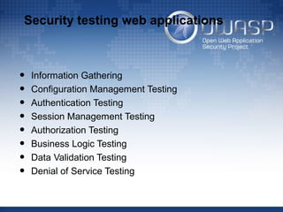 Introduction to OWASP & Web Application Security | ODP