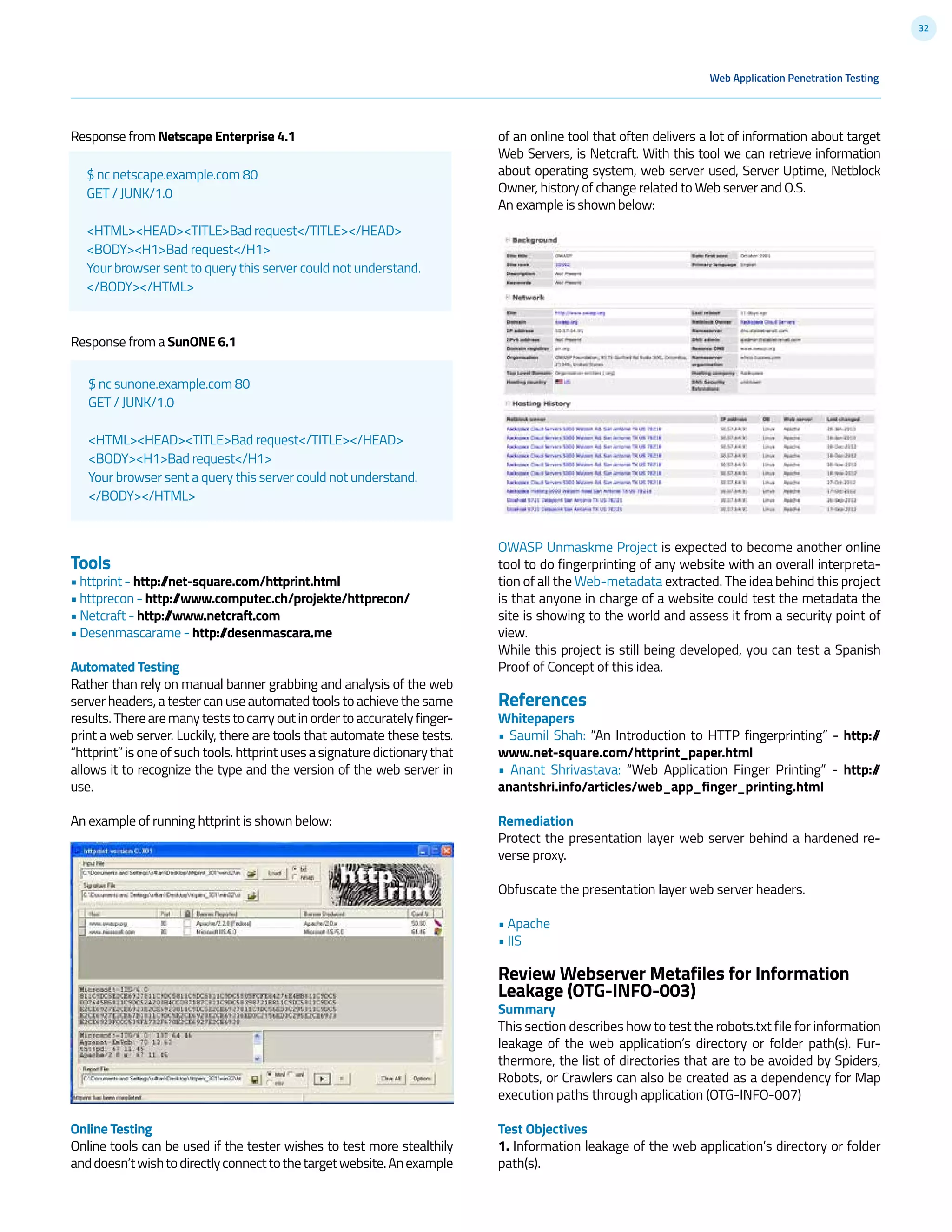 Owasp Testing Guidev4 Pdf Web Development Internet