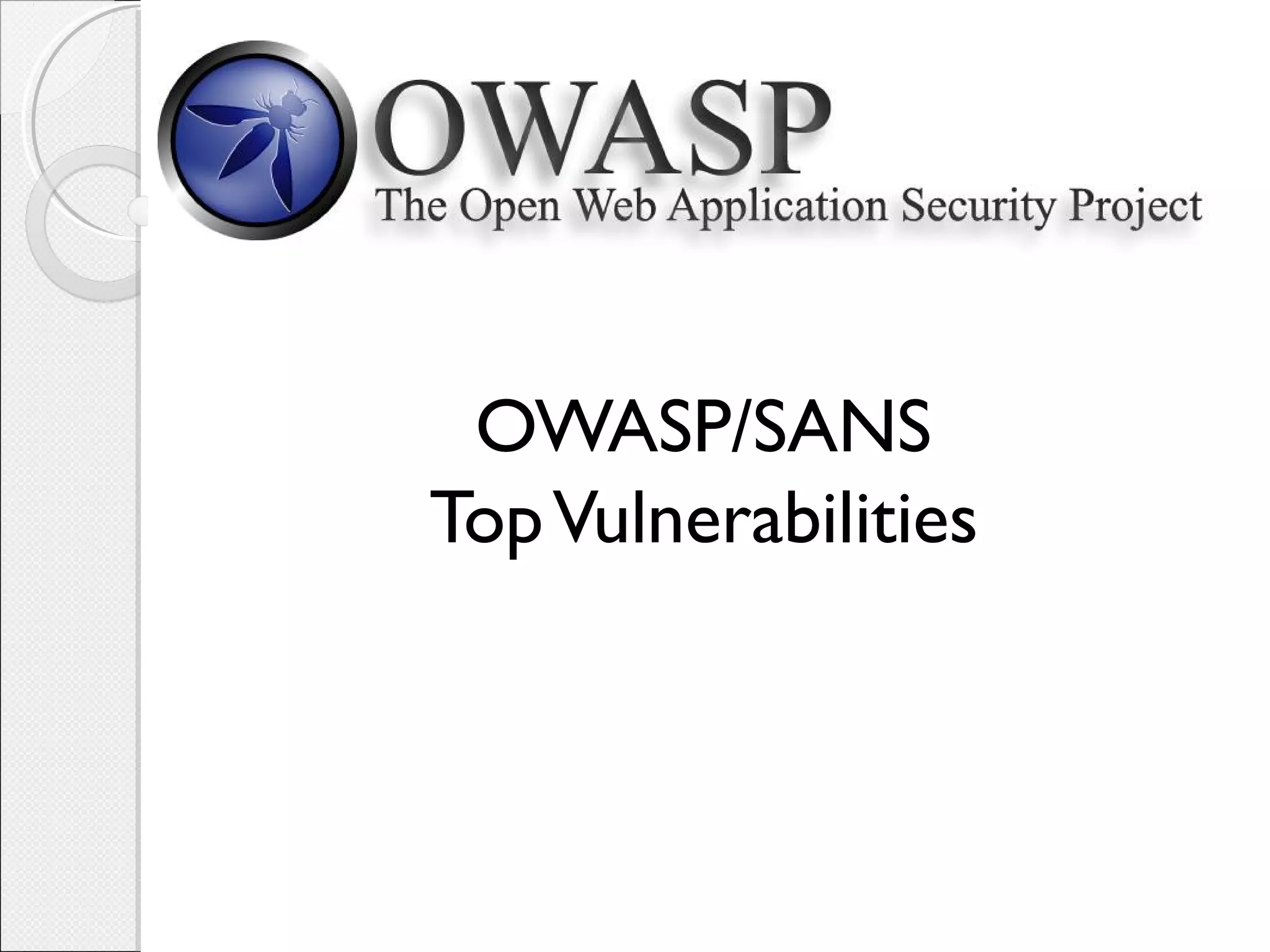 Owasp top 10 | PPT