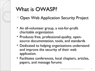 Owasp top 10 | PPT