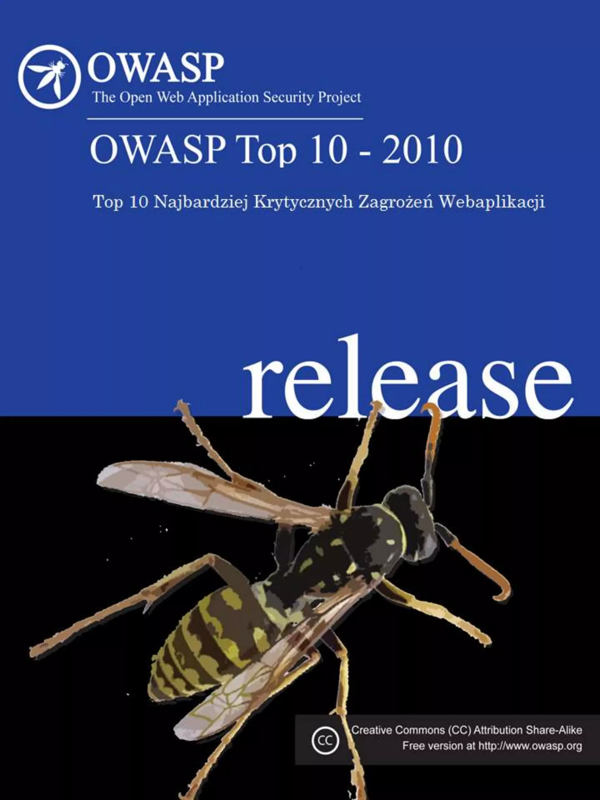 Owasp top 10 2010 final PL Beta | PPTX | Web Development | Internet