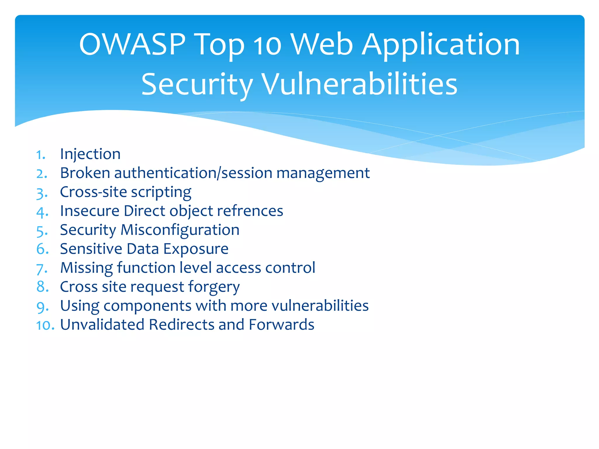 Owasp Top 10-2013 | PDF