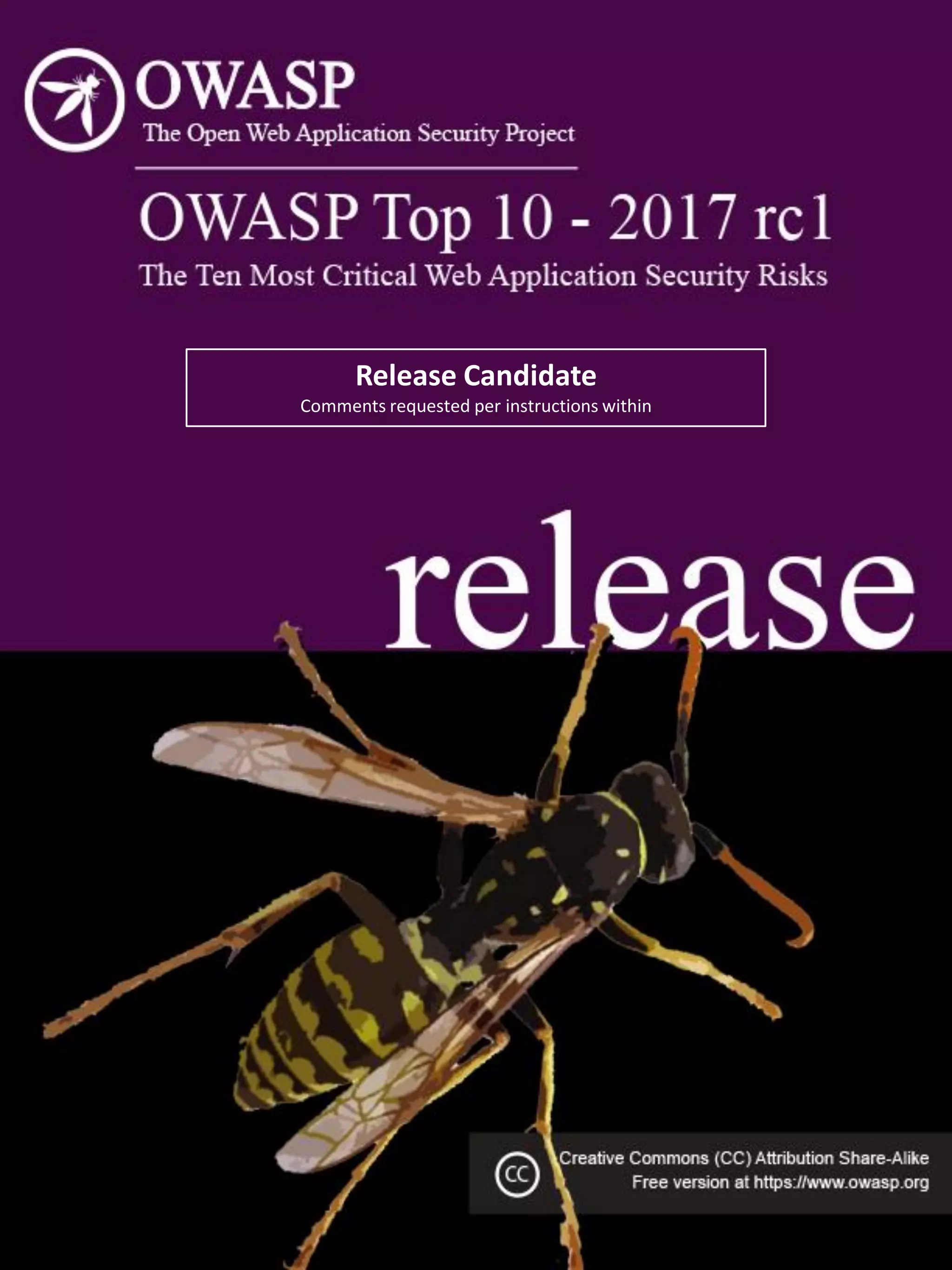 OWASP TOP TEN 2017 RC1 | PDF