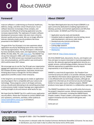 OWASP TOP TEN 2017 RC1 | PDF