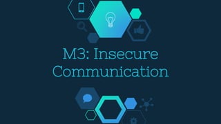 OWASP Top 10 - Insecure Communication | PPTX