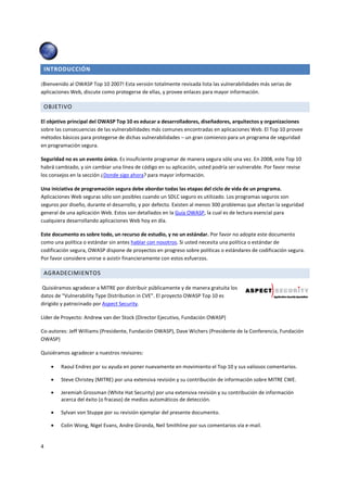 Owasp top 10_2007_spanish | PDF
