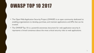 OWASP Top 10 2017 | PPT