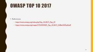 OWASP Top 10 2017 | PPT
