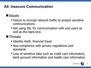 OWASP Top 10 And Insecure Software Root Causes | PPT