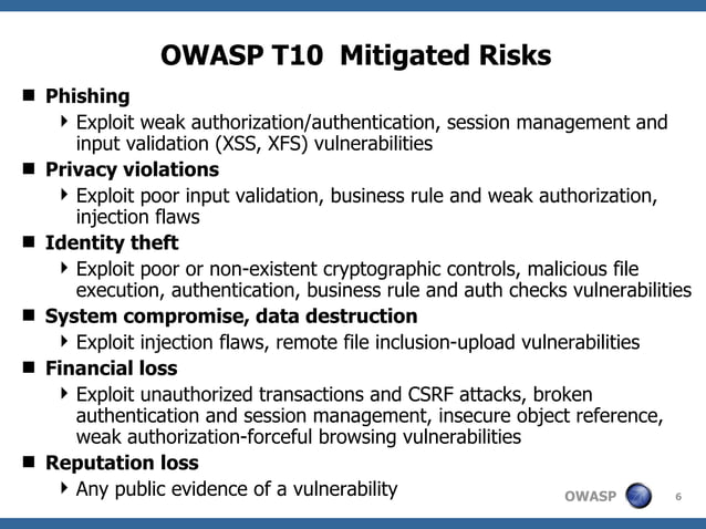 Owasp Top 10 And Security Flaw Root Causes | PPT | Web Development ...