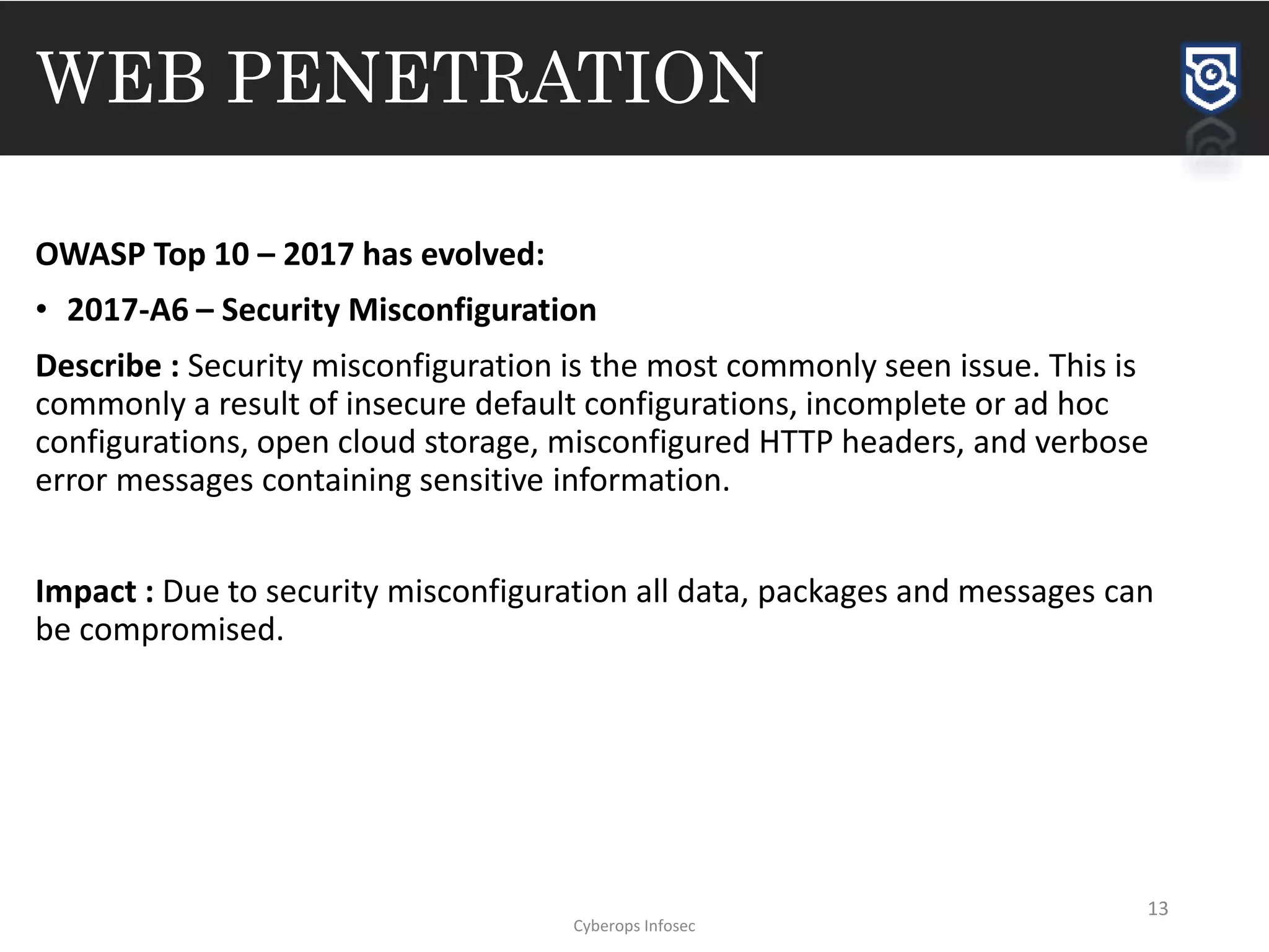 Owasp top 10 Vulnerabilities by cyberops infosec | PPT
