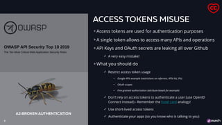 OWASP API Security Top 10 Examples | PDF