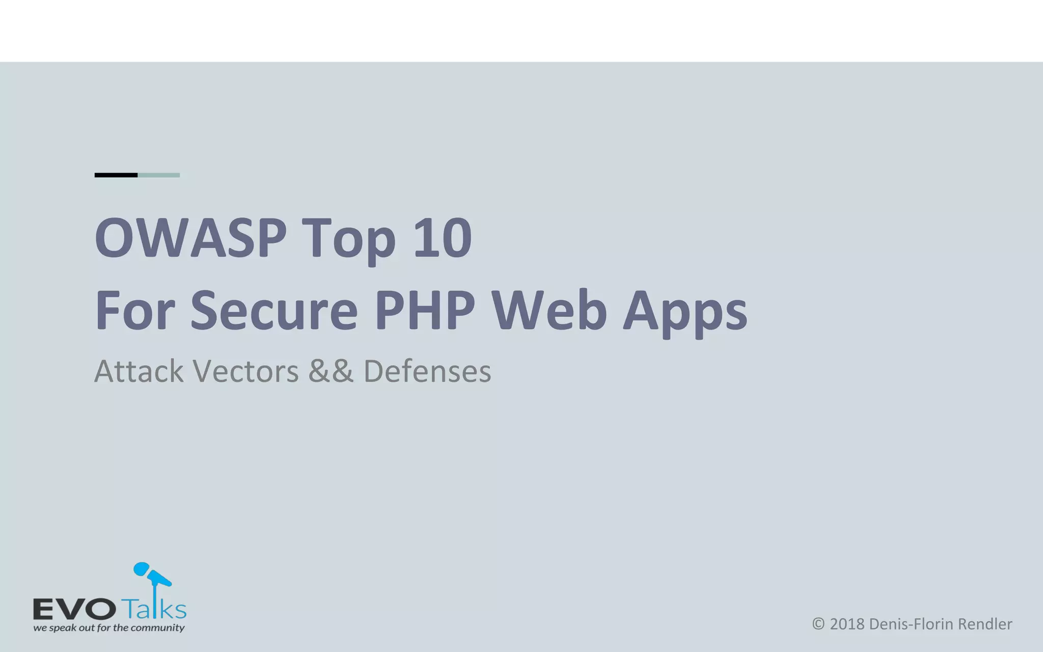 OWASP Top10 | PPT