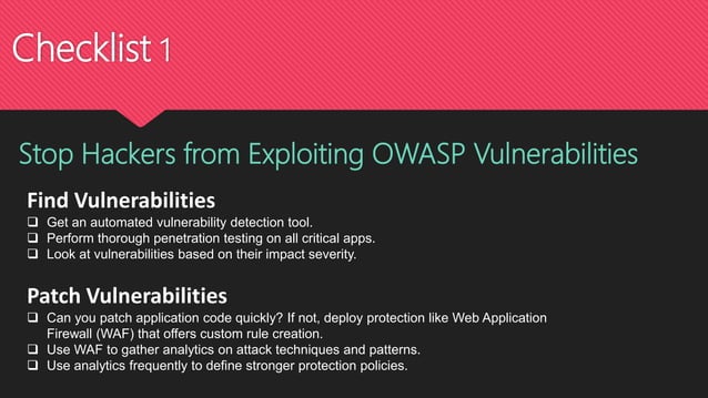 OWASP Top 10 Vulnerabilities 2017- AppTrana | PPT OWASP Top 10 Vulnerabilities 2017- AppTrana | PPT