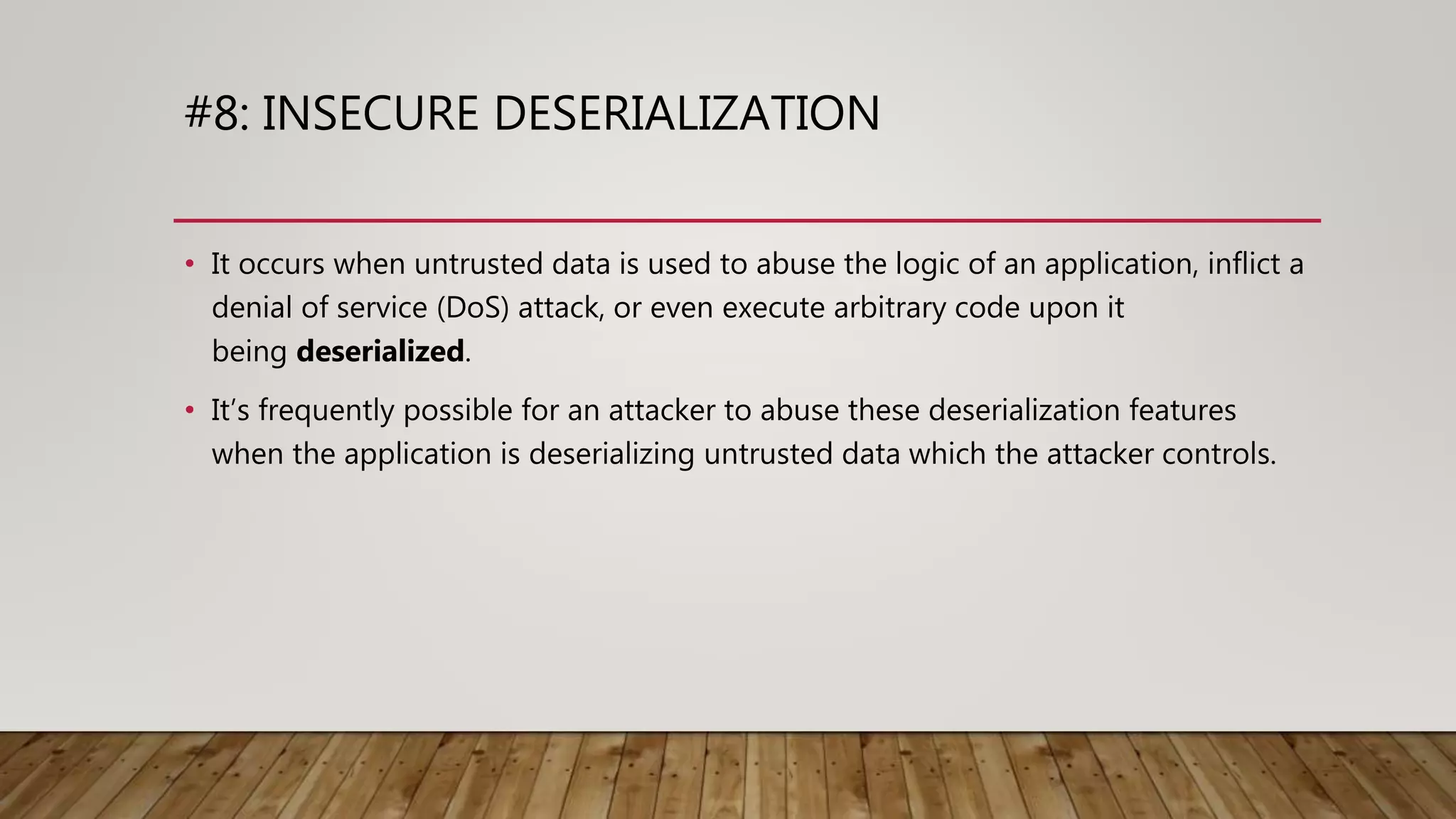 Owasp Top 10 Vulnerabilities Pptx Web Development Internet