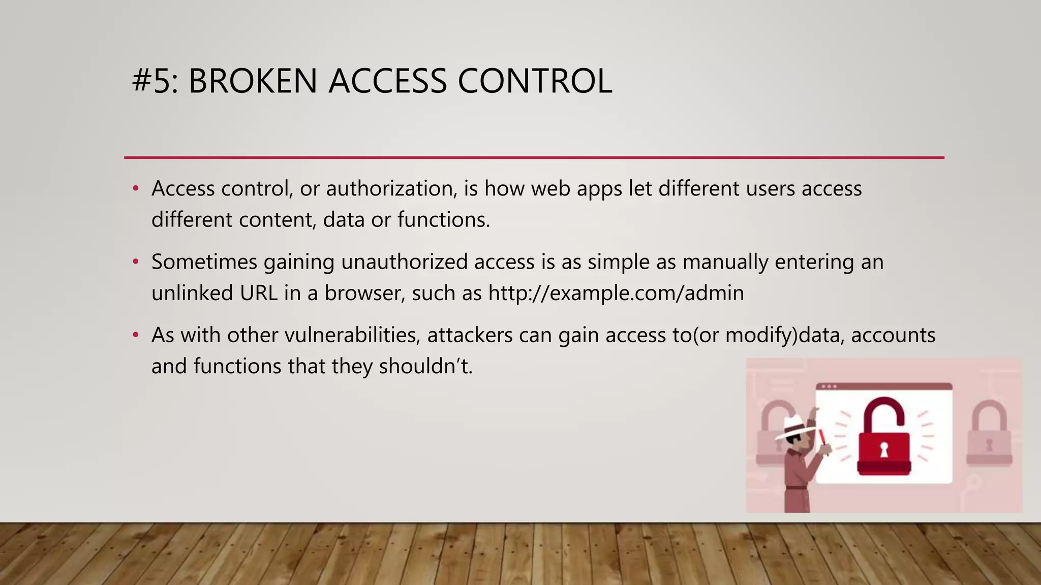 Owasp top 10 vulnerabilities | PPTX