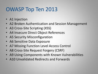 OWASP Top Ten 2017 | PPTX