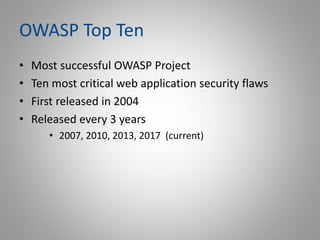 OWASP Top Ten 2017 | PPTX