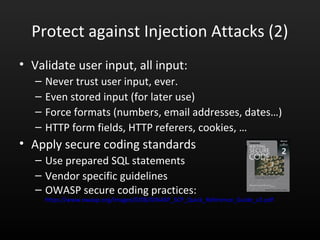 Owasp Top 10 A1: Injection | PPTX