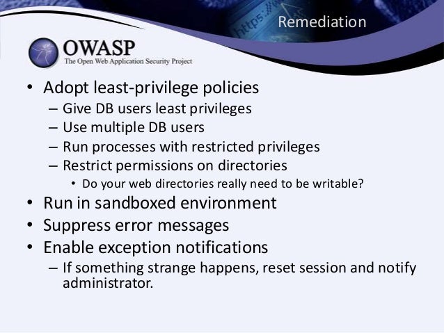 Owasp Top 10 A1 Injection 