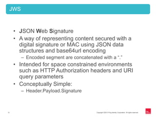 An Introduction to the Emerging JSON-Based Identity and Security ...