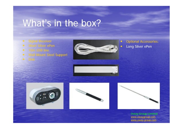 Oway interactive whiteboard | PPT